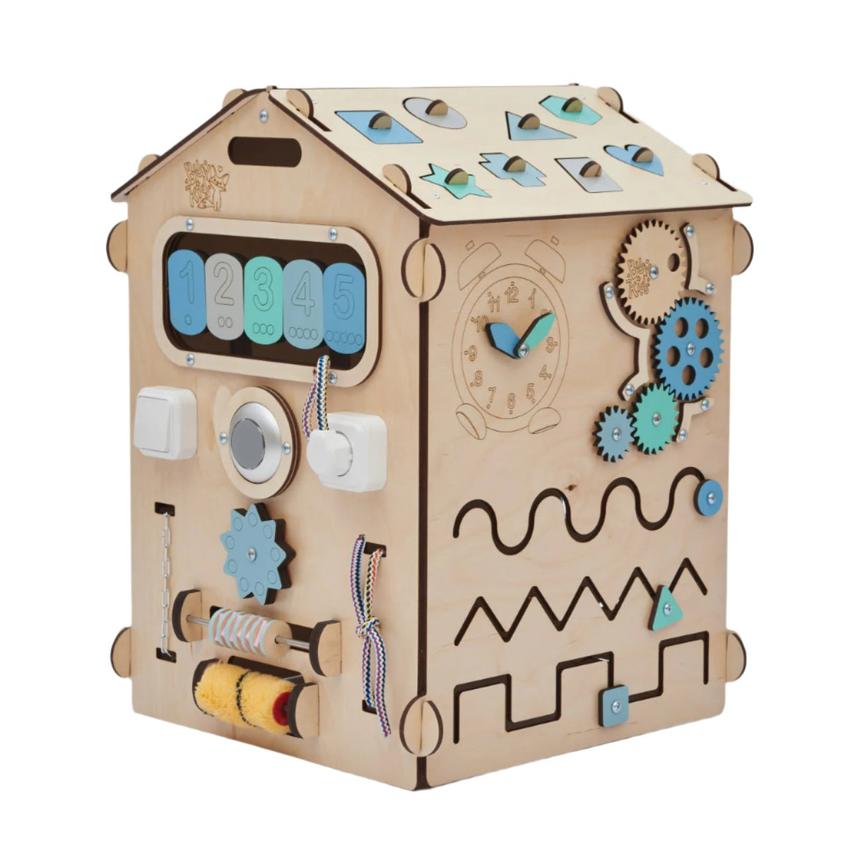 BusyBoard sensorisches Spielhaus Natura Mint – busy-kids.de